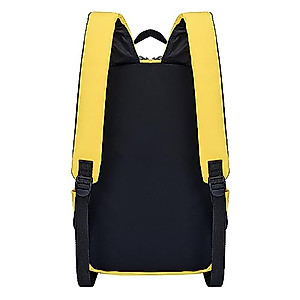 Backpack Gift Colorful Small Backpack Men's And Women's Bag Light Student Bag Gaming Backpack (Yellow, One Size)