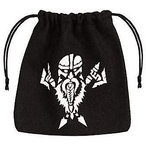 Q-Workshop Dwarven Black & White Dice Bag