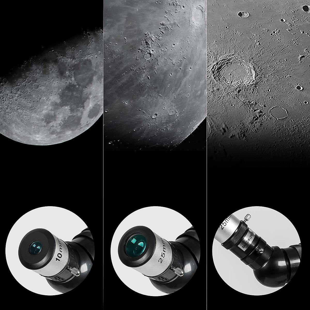 Telescope for Kids Adults Astronomy Beginners over 8 Years Old, 70mm Aperture Astronomical Refractor Telescopes with Phone Adapter & Wireless Remote, Astronomy Space for Christmas Birthday