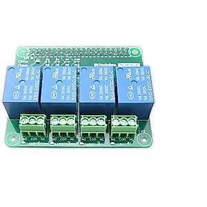 BitTrade One ADRSRU4 Relay Control Extension Board for Raspberry Pi 4 Circuits [Assembled]