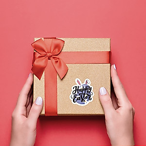 200 PCS Happy Easter Bunny Stickers,Cute Small Business Envelopes Stickers for Handmade Goods/Bags Business Packages,Easter Day Theme Small Shop Business Stickers for Envelopes Seals -Egg