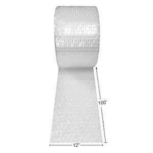 Amazon Basics Bubble Cushioning Wrap Roll Set (Large + Small)