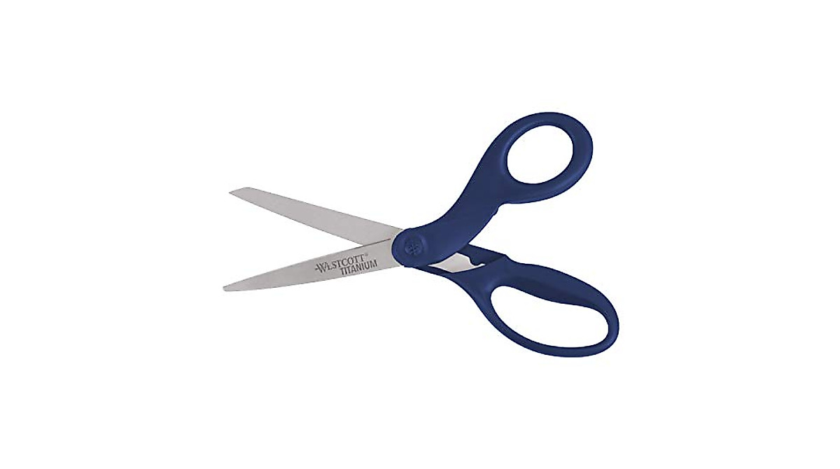 Westcott 8" Titanium Heavy-Duty Scissors | Lifetime Warranty