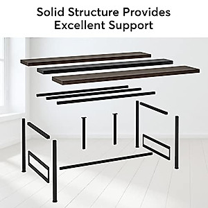 Tribesigns Dinning Table for 6 People, 70 inches Home & Kitchen Table, Wood Large Dinning Room Table with Metal Frame for Family Gathering or Party (Rectangular), W70.86 * D31.49 * H29.92 in