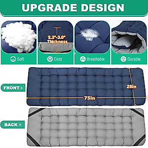 LILYPELLE Folding Camping Cot, Heavy Duty Sleeping Cots with Carry Bag, Double Layer Oxford Portable Travel Camp Cots for Home, Office Nap and Outdoor Beach