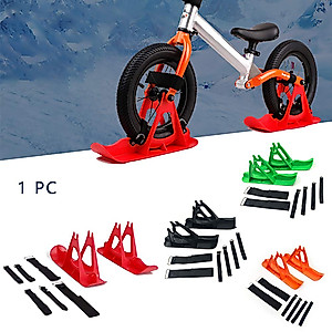 Snow Sledge Board Set for 12 inch Balance Bike Scooter Parts, No Pedal Training Bicycle Skiing Walker for Kids and Toddlers