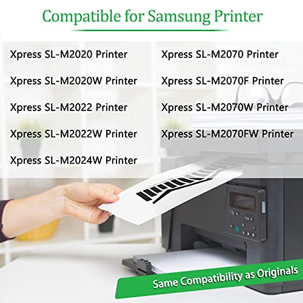 greencycle 4 Pack Compatible Toner Cartridge Replacement for Samsung 111S MLT-D111S Black Compatible with Xpress SL-M2020W Xpress SL-M2070W Xpress SL-M2070FW Printer