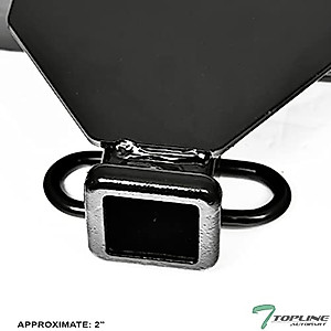 Class 3 III Black 2" Rear Bumper Trailer Tow Hitch Towing Mount Receiver Tube for 07-14 Ford Edge / 07-15 Lincoln MKX