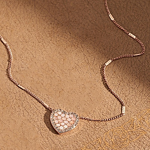 Fossil Women's Rose Gold-Tone Necklace, Color: Rose Gold (Model: JF03164791)