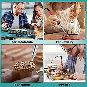 Soldering Iron Kit, 120W LED Digital Soldering Kit, 110V Welding Tools, Smart Temperature Control [356℉-932℉] - Extra 5pcs Tips - Auto Sleep & Temp Calibration - C/F Func