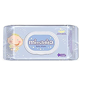 Mimadito Chamomile – Lightly Scented Baby Wipes (864 Wipes: 12 Packages of 72 Wet Wipes)