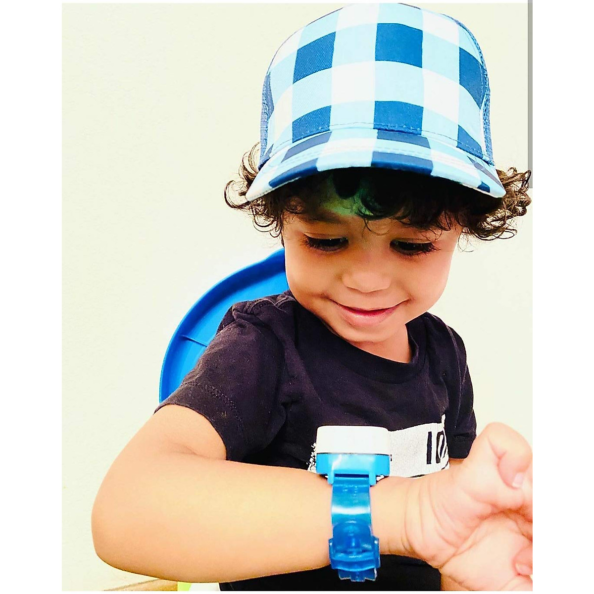 Potty Time:The Original Potty Watch|Water Resistant,Toilet Training Aid,Warranty(30|60|90 Min Auto Timers w/Music & Flashing Lights for Fun & Gentle Reminders) Blue, Pond Sticker Chart & Battery Kit