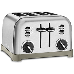 Cuisinart CPT-180 Metal Classic 4-Slice Toaster, Brushed Stainless (Renewed)