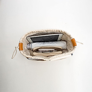 YONBEN Purse Organizer Insert, Easy Handbag organizer with Zipper, Inside Bag Divider & Tote Shaper Tote Bag in Bag Inside Purse Organizer (M)