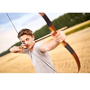 Aolvlulr Archery Hip Quiver, Large Capacity Removable Hanged PU Leather Arrow Quiver for Left/Right Handed Target Shooting (Brown)