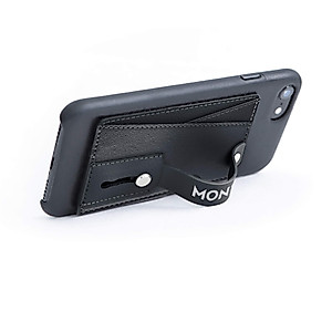 MONET Slim Wallet with Expanding Stand and Grip for Smartphones - Black Night