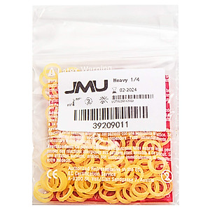 JMU Orthodontic Elastics 1/4 Heavy, 500 pack Intraoral Elastic Bands Latex Dental Rubber Bands Made in USA