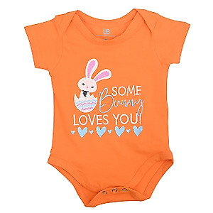 Unique Baby Unisex Some Bunny Loves You Easter Layette Set (6M, Orange)