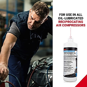 Milton 1002-32S Compressor Oil, Synthetic, Flip Top, 32 oz.