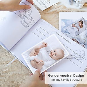 Mon Petit Amour Baby Memory Book From Pregnancy to First 5 Years Minimalist Gender Neutral Scrapbook Album Baby Girl or Boy Baby Record Books MJP0001 0