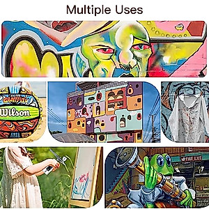 GGsimidale Airbrush Kit with Compressor, 36PSI Handheld Mini Air Brush Gun Set, Portable High Pressure Air Brushes for Painting, Tattoo, Nail Art, Mode, Makeup, Cake, Barber