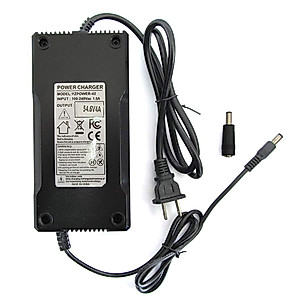 Abakoo 54.6V 4A Power Supply Adapter Charger for 48V 13S Lithium Li-ion Battery Pack with DC 5.5x2.1mm / 5.5x2.5mm Plug