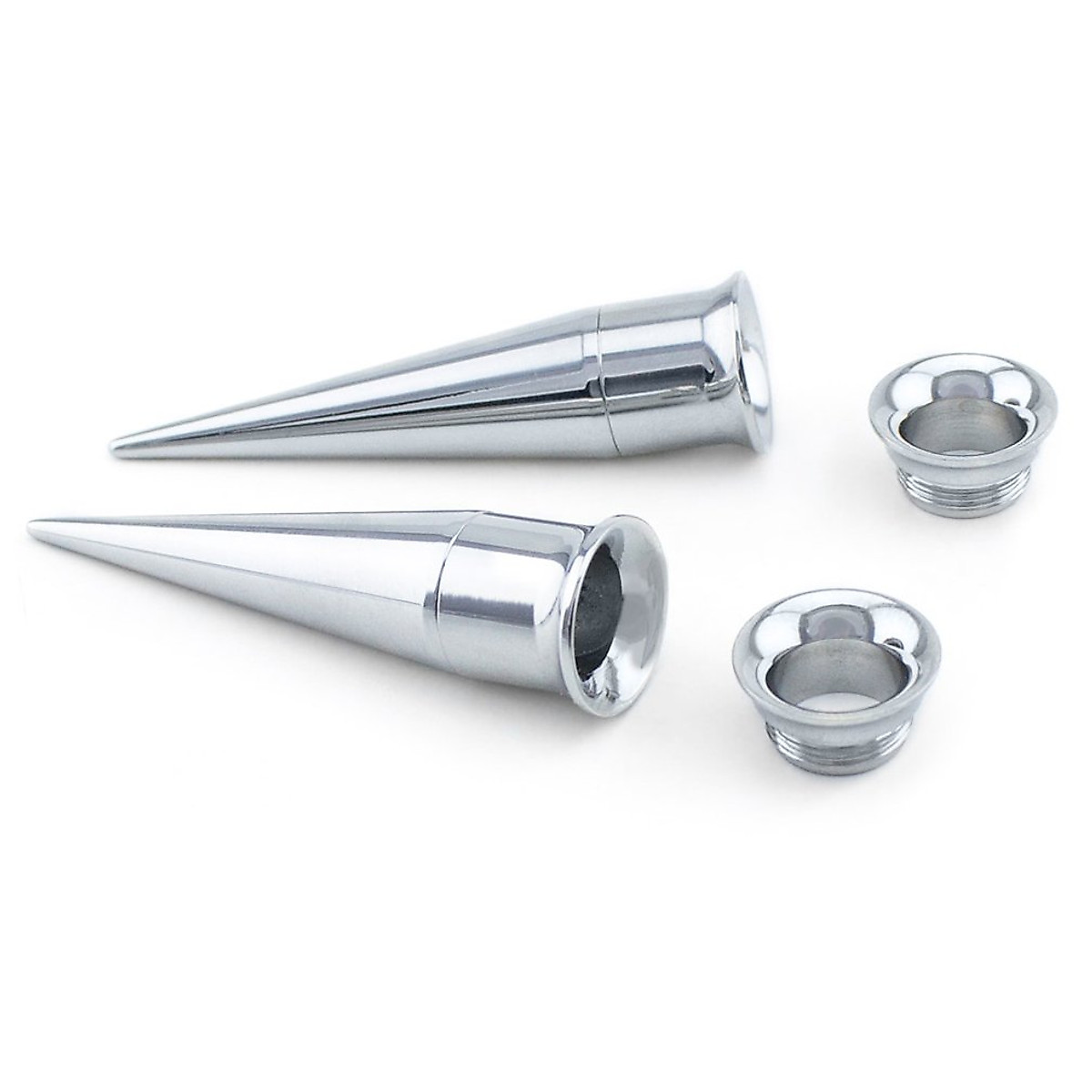 Urban Body Jewelry 1 Gauge (7mm) Stainless Steel Taper & Tunnel Ear Stretching Kit (6 Pieces)