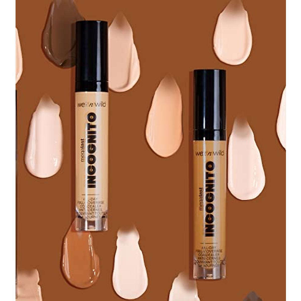Wet n Wild Mega Last Incognito All-Day Full Coverage Liquid Matte Concealer, Light Beige, 0.18 Ounce