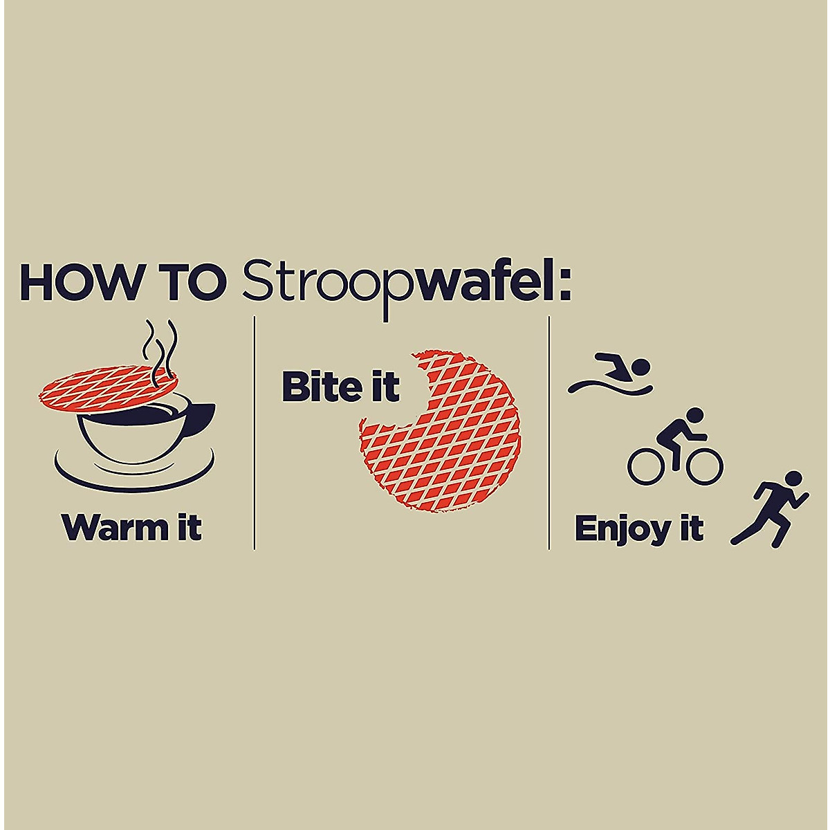 GU Energy Stroopwafel Salty's Caramel Sports Nutrition Waffle, Caffeine-Free, and Kosher dairy, On-the-Go Energy for Any Workout, 16 Count