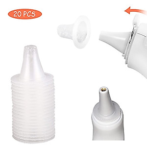 20 Counts Ear Thermometer Probe Covers Refill Lens Filters for All Braun Thermometer Thermometers Disposable Covers for Ear Thermometers