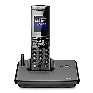Poly - VVX D230 DECT Cordless IP Phone Kit (Polycom) - Wireless DECT Handset + Base - 2" Color LCD Display
