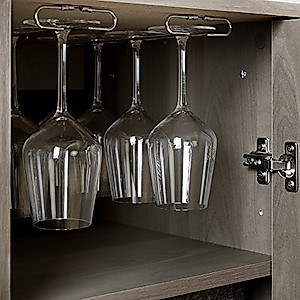South Shore Vietti Bar Cabinet and Bottle Storage, Gray Maple