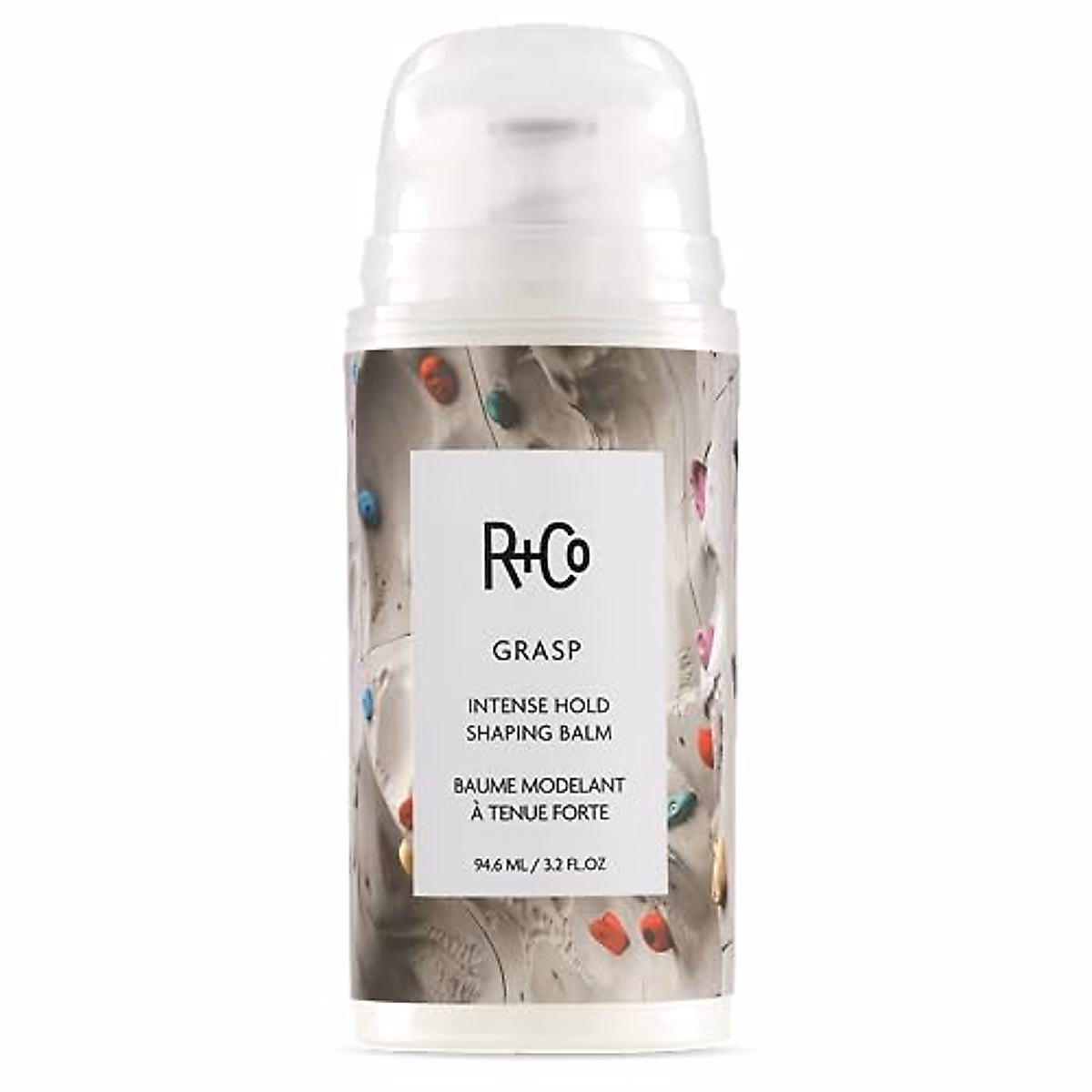 R+Co Grasp Intense Hold Styling Balm | Provides High Hold + Zero Crunch + Touchable Finish | Vegan + Cruelty-Free | 3 Oz