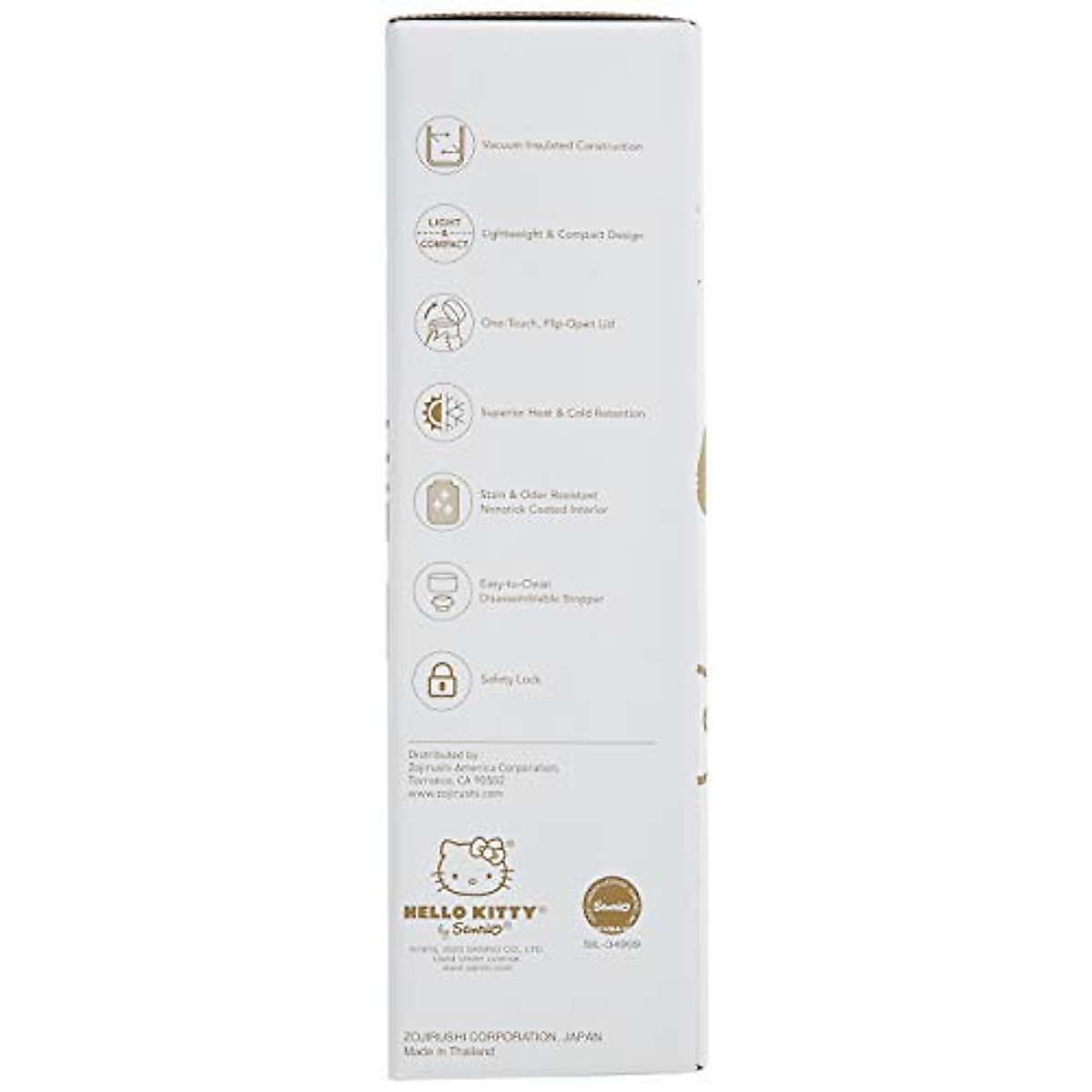 Zojirushi SM-TA48KTWA Stainless Steel Vacuum Insulated Mug, 16-Ounce, Hello Kitty White