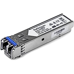StarTech.com Cisco GLC-LH-SMD Compatible SFP Module - 1000BASE-LX/LH - 1GbE Single Mode Fiber Optic Transceiver - 1GbE SFP - LC 10km - 1310nm - DDM Cisco Firepower, ASR920, IE2000 (GLCLHSMDST)