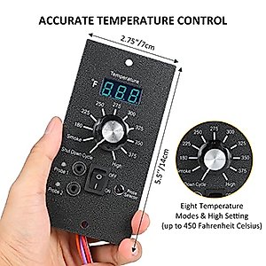 Apromise Replacement Parts for Traeger Grill - Upgraded Digital Thermostat Controller with 2 Meat Probes & 2 Meat Thermometer Probe Clips & 1 RTD Temperature Sensor for Traeger Replacement Parts