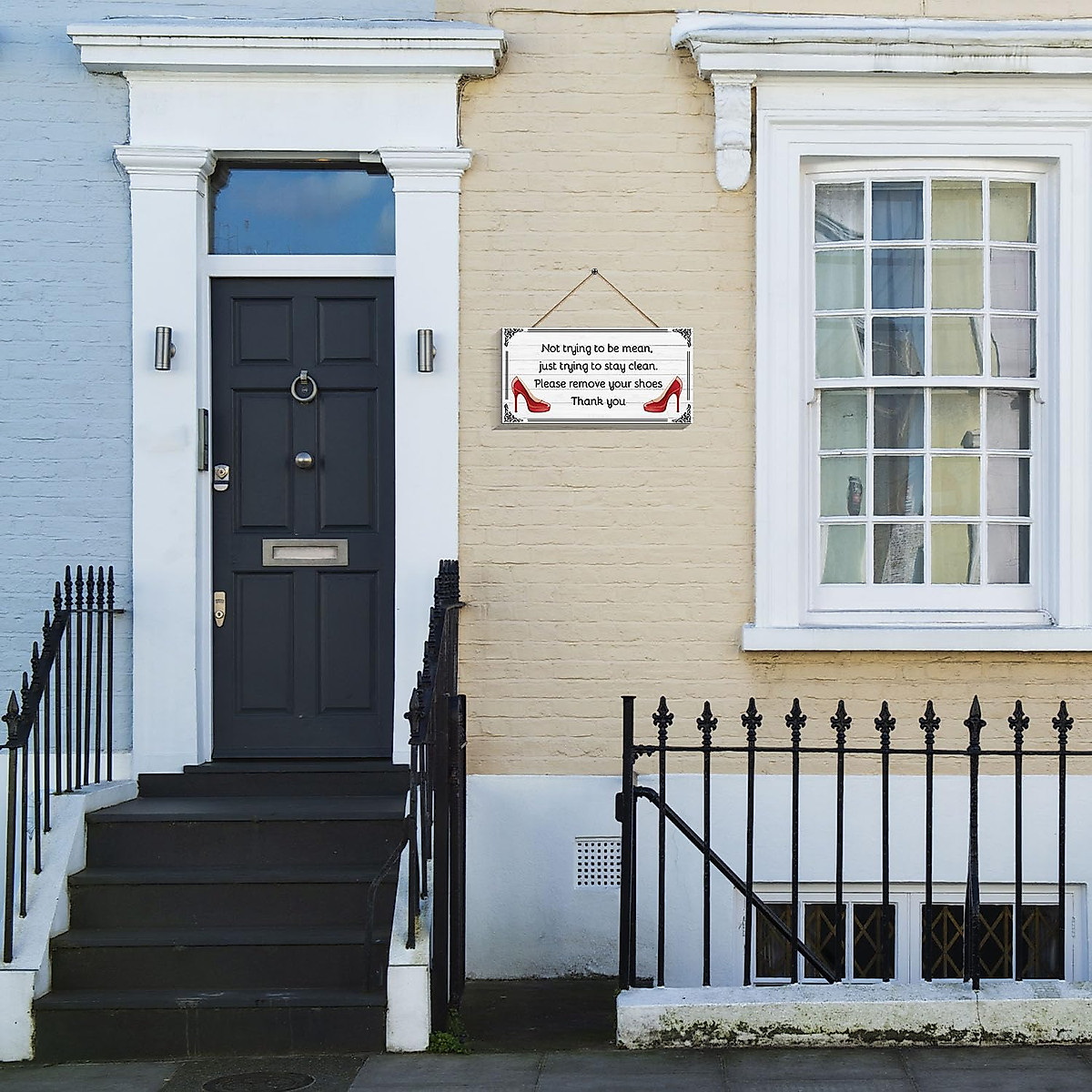 Remove Your Shoes Sign Funny Front Door Sign Wooden Hanging Wall Sign Porch Welcome Sign Take Off Your Shoes Sign Decor for Home Bedroom Door Hanging