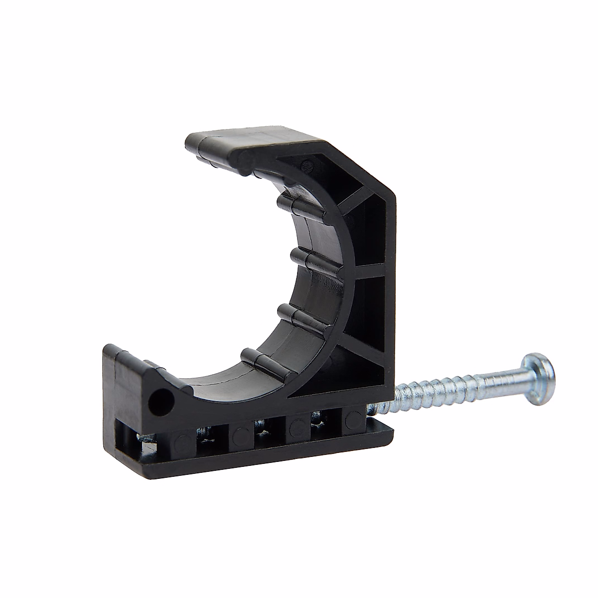 (Pack of 50) EFIELD 1/2-inch Black Color Half Clamp Fixture, J-Hook with Nail For 1/2" PEX Tubing/Pipe Support (1/2 Inch)