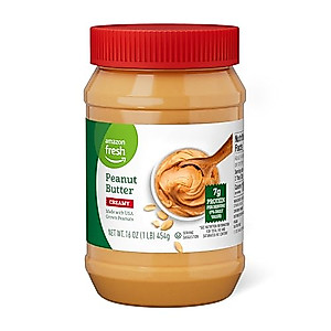 Amazon Fresh, Creamy Peanut Butter, 16 Oz (Previously Happy Belly, Packaging May Vary)