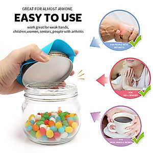 Teenitor 10PCS Rubber Jar Gripper Pads Multi-purpose Gar Opener Gripper Pad Bottle Gripper Opener for Seniors Kids Women Kitchen Coasters Round, 4.88inch