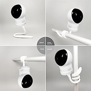 Baby Monitor Mount for Eufy Spaceview, Spaceview Pro and Spaceview S Video Baby Camera Holder, Baby Nursery Monitor Crib Mounting Bracelet for Cot Shelves or Furniture, Baby Monitor Kits, No Drill