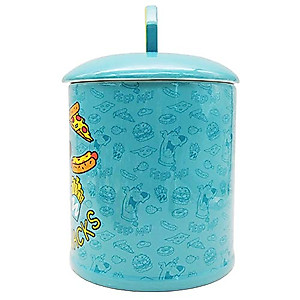 Silver Buffalo Scooby Doo Scooby Snacks Large Canister Ceramic Cookie Jar, 9.5(height) x 7(diameter)