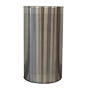 Witt Industries CLHR12-SS Celestial Half Round, 32" Height, 9" Width, 12 gal Capacity, Brushed Stainless Steel