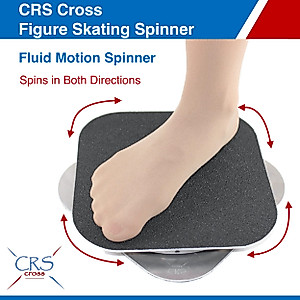 CRS Cross Figure Skating Spinner - Training Aid for Ice Skaters, Gymnastics, Dance and Ballet Pirouette. Metal Eight (8) Inch Spin Trainer. (Spinner)
