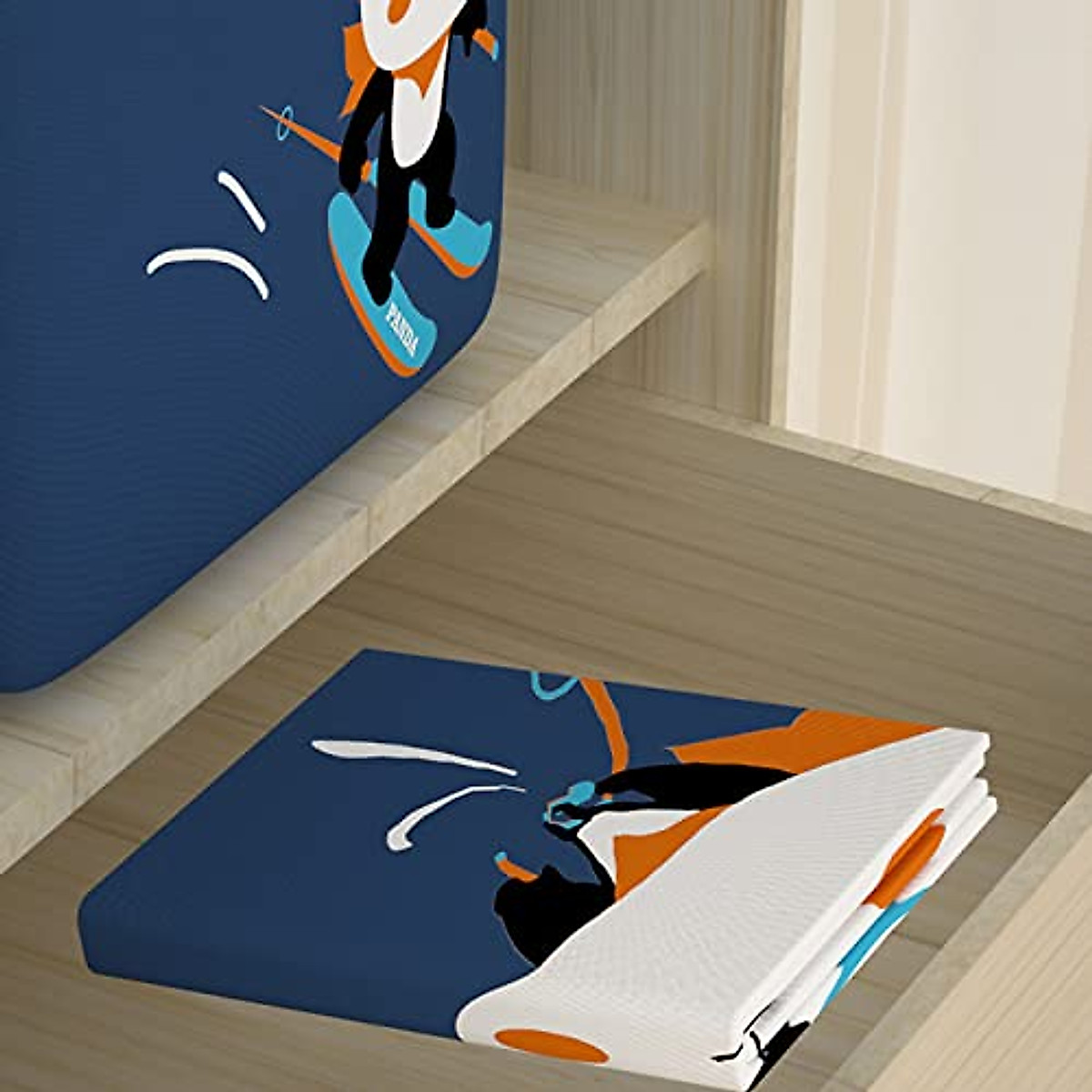 Large Capacity Clothes Quilts Storage Bag, Good Look & Durable Wardrobe Sorting Storage Box Portable Storage Bag Zipper Cup Storage Bag (100L One Piece)