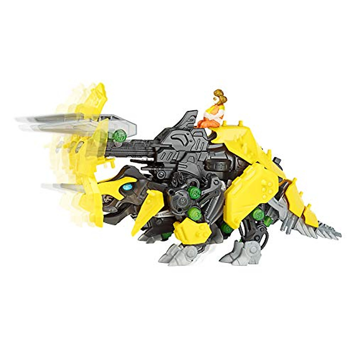 ZOIDS Hasbro Giga Battlers Tryke - Triceratops-Type Buildable Beast Figure with Motorized Motion - Toys for Kids Ages 8 and Up, 63 Pieces (E4958)
