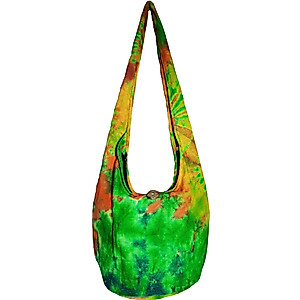 Lovely Creations Hippie Boho New Elephant Crossbody Bohemian Gypsy Sling Shoulder Bag Small Size (S White)