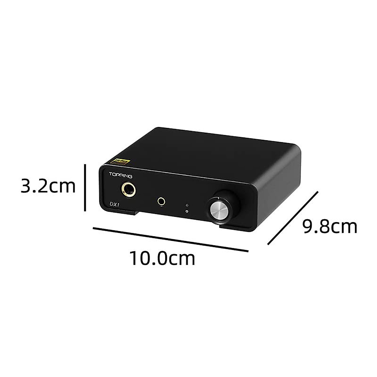 Topping DX1 Decoder AK4493S XU208 DAC&Headphone Amplifier Support up to DSD256 PCM384 Mini DAC(Black)