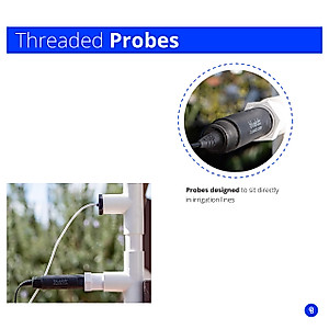 Bluelab MONGUACONIN Guardian Monitor Connect In-line for pH, Temperature, and Conductivity Measures, Easy Calibration and Data Logging (Connect Stick not Included) White