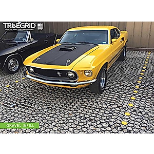 TRUEGRID | PRO Plus Permeable Pavers | Designed for Roads, Parking Lots, Stables | Outdoor Pavers | 1.8" Depth, 250,000+ lb Load Class | Pack of 10 (40 Square Feet)